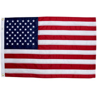 2x3 Ft American Flag with Embroidered Stars 100% Made in USA - finelineflag