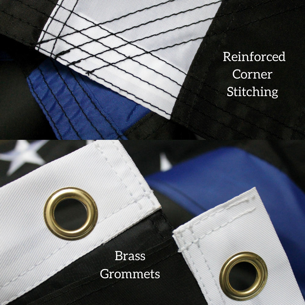 Thin Blue Line Flag - Black White and Blue US Police Flags - finelineflag