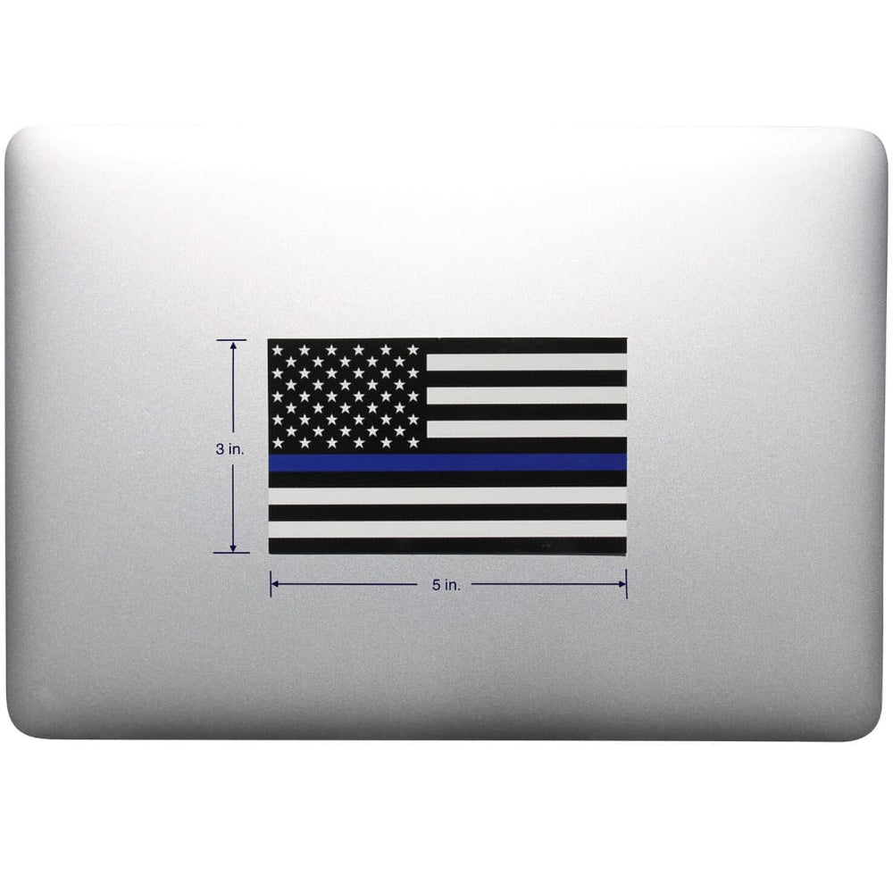 Thin Blue Line Flag Decal 3x5 Inch | Fine Line Flag | Handmade Screen ...