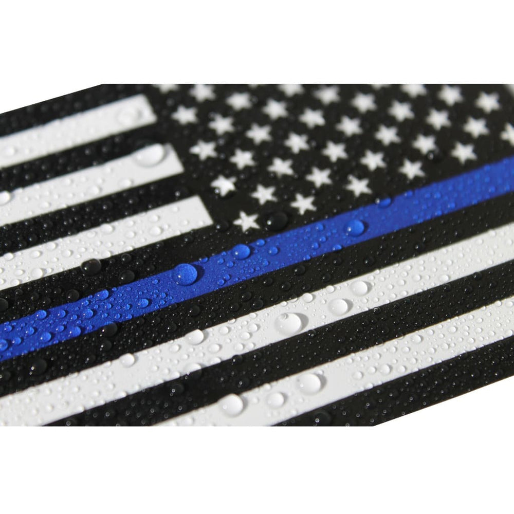 Reverse Thin Blue Line Flag Decal (Backward) - finelineflag